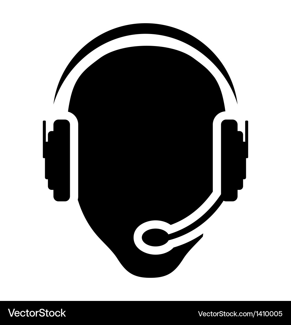 Call Center Agent Icon Royalty Free Vector Image