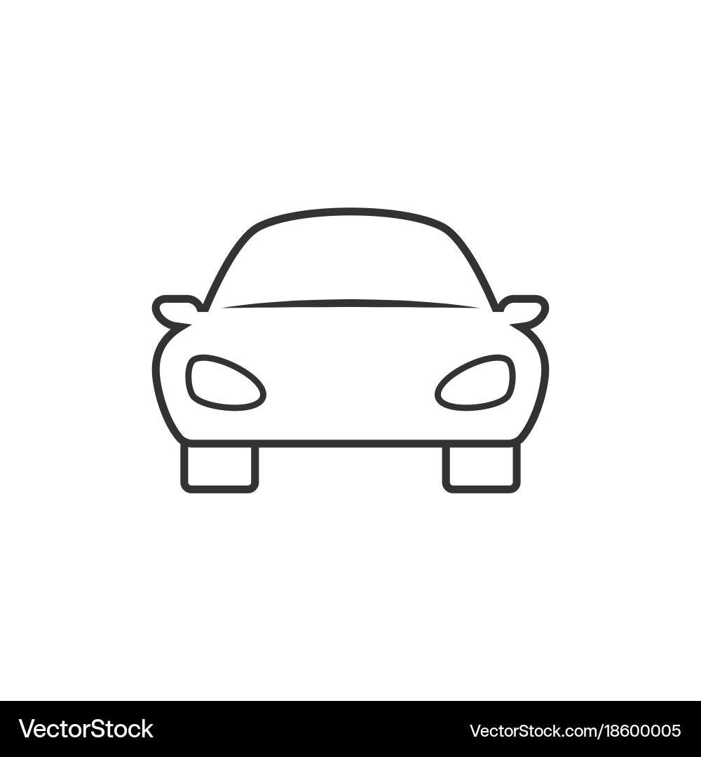 Car linear icon Royalty Free Vector Image - VectorStock