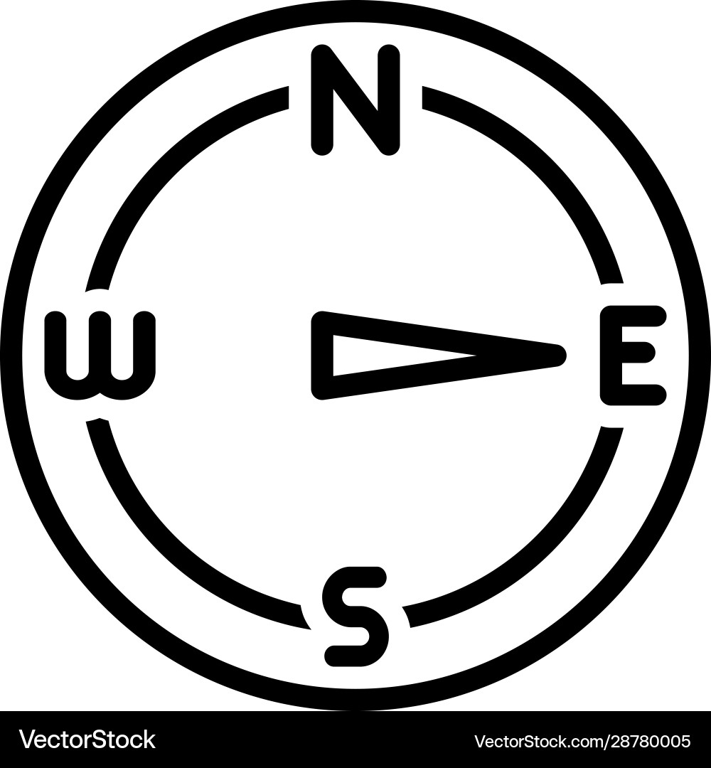 East Royalty Free Vector Image - VectorStock