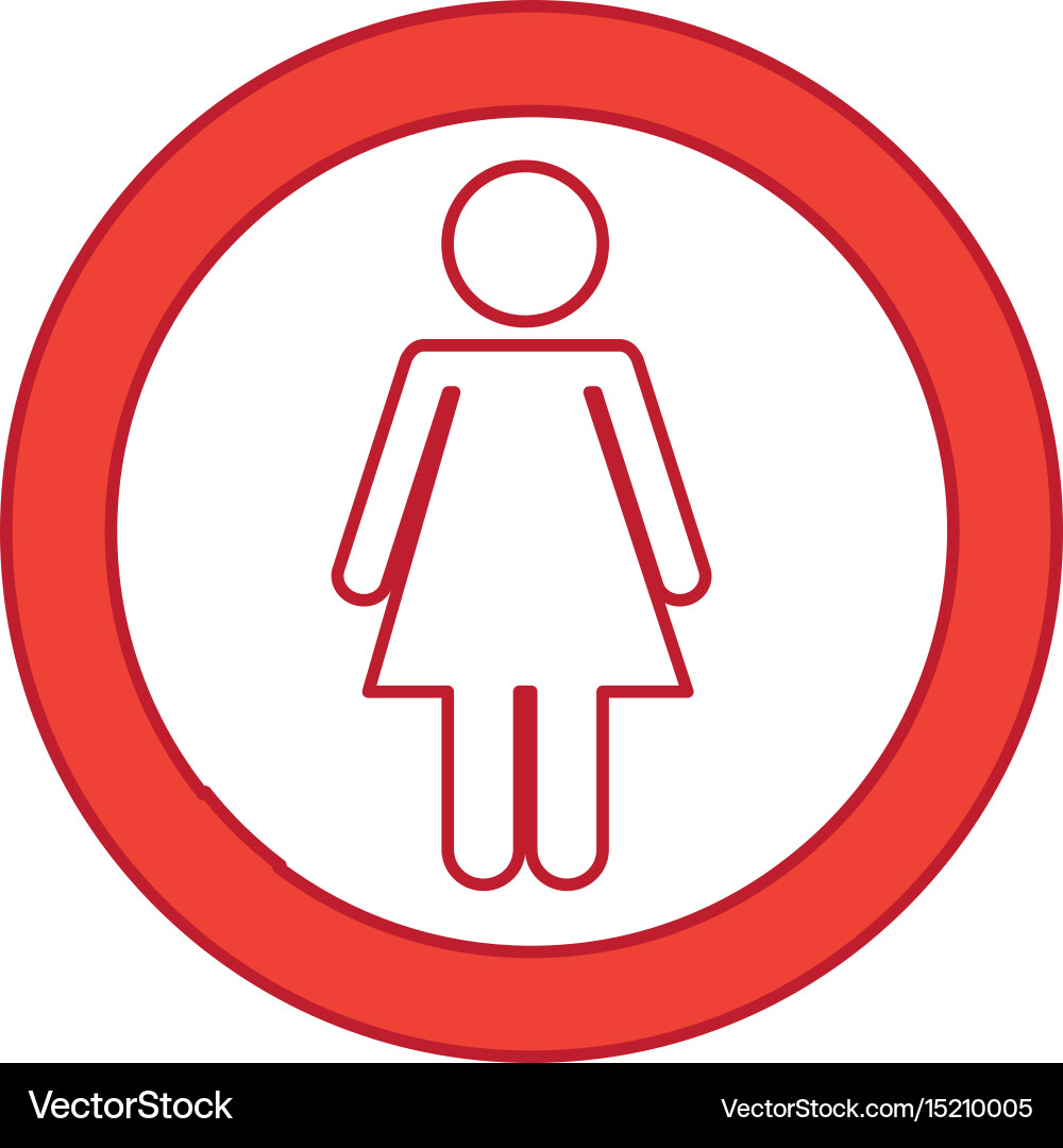 Female figure silhouette icon Royalty Free Vector Image