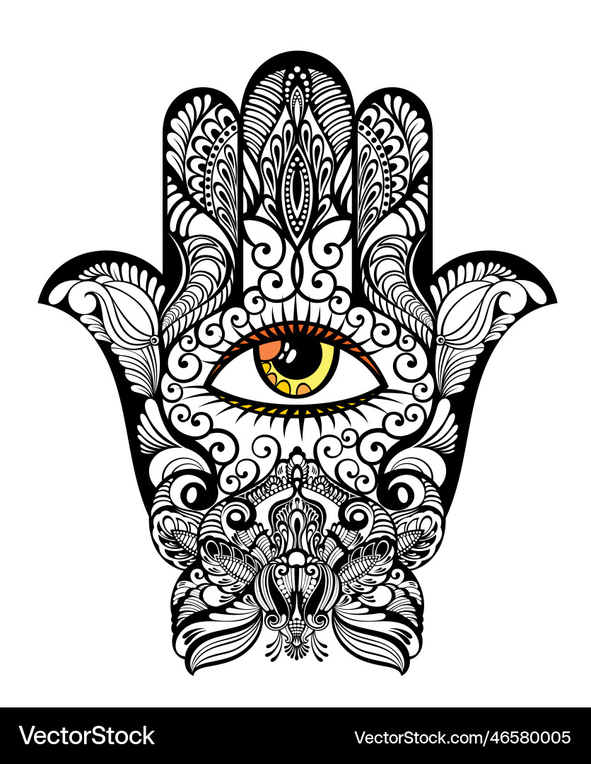 Hamsa icon Royalty Free Vector Image - VectorStock