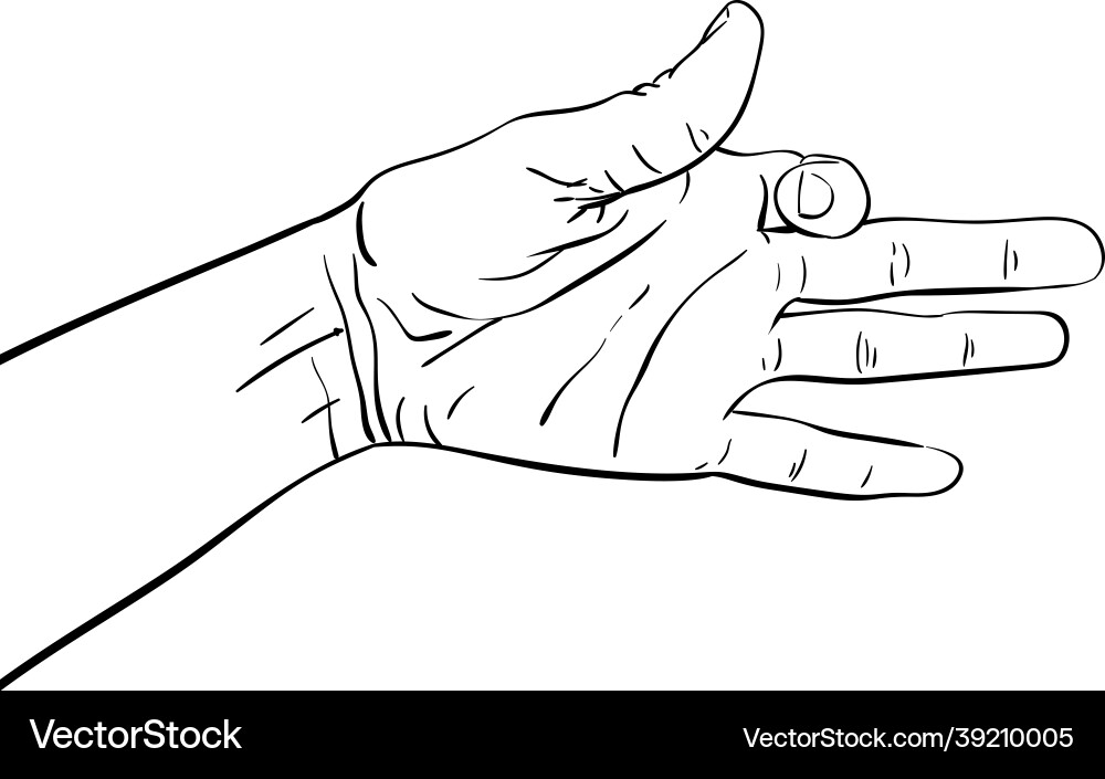 Hand Royalty Free Vector Image - VectorStock