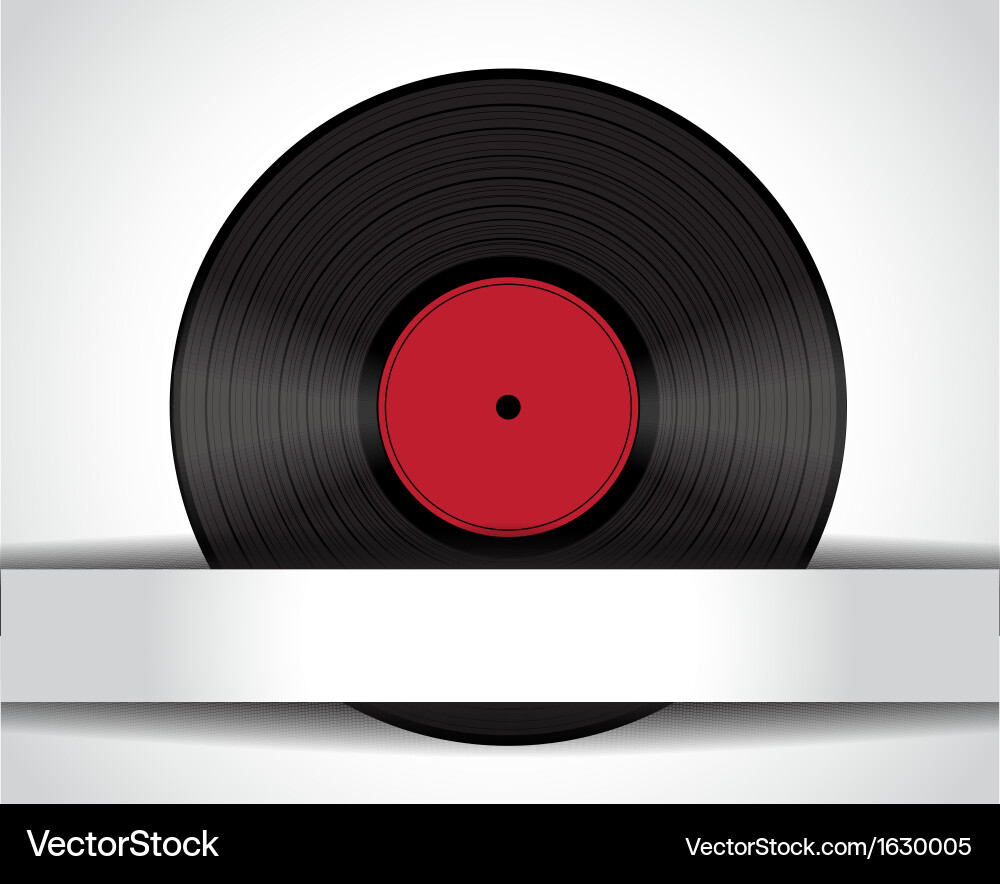 Music record Royalty Free Vector Image - VectorStock