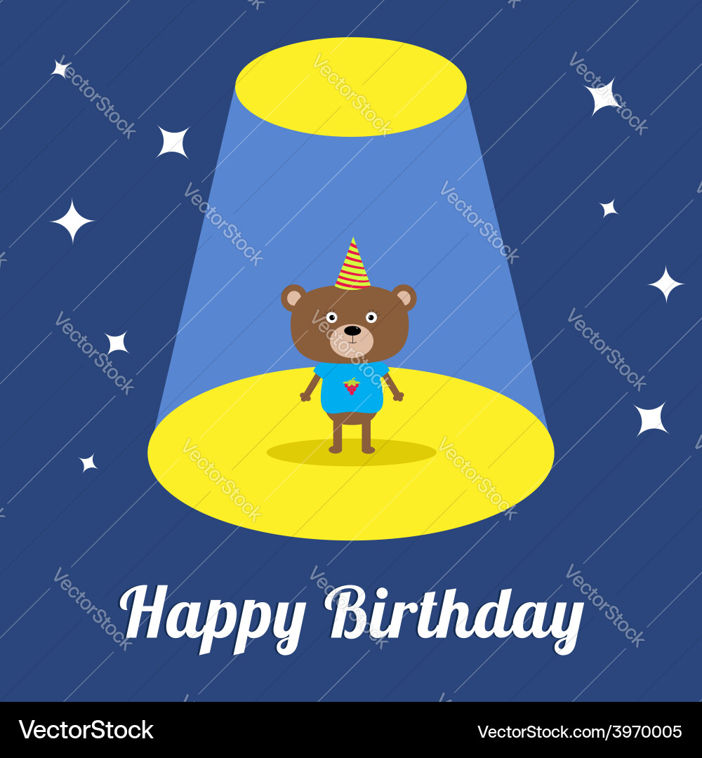 Projector light in the circus show cute cartoon Vector Image