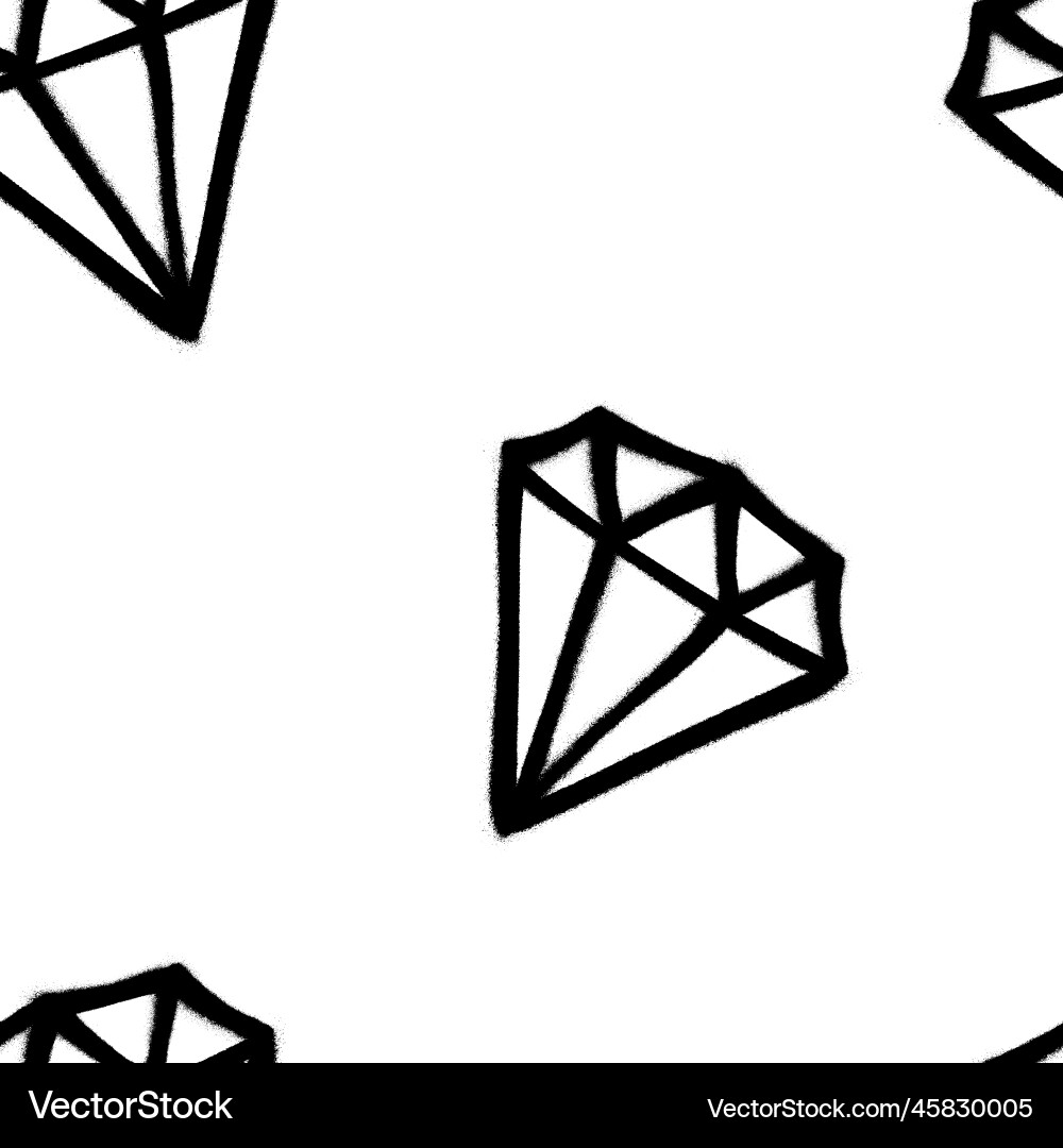 Seamless pattern of sprayed diamond with overspray