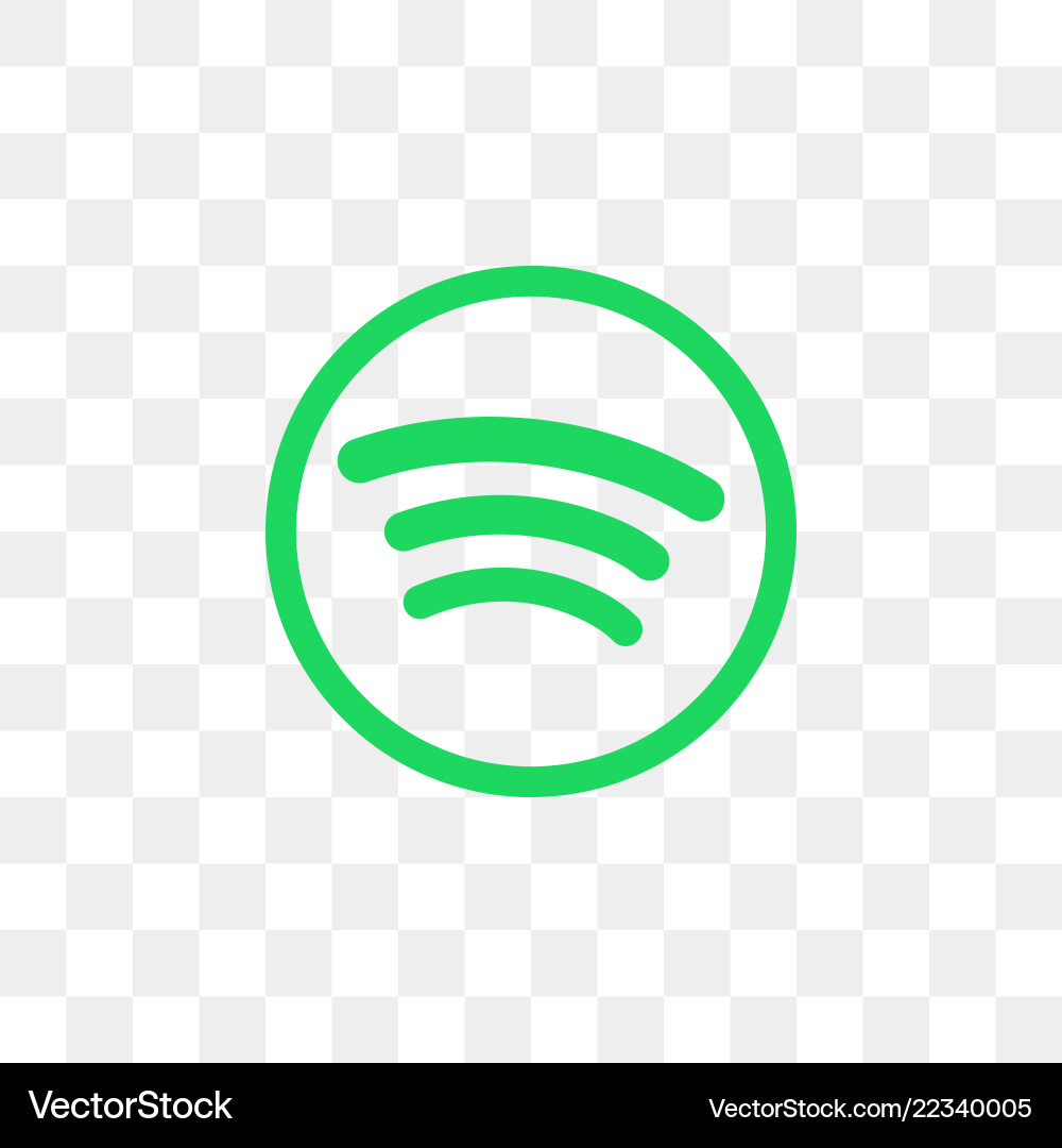 Spotify social media icon design template Vector Image