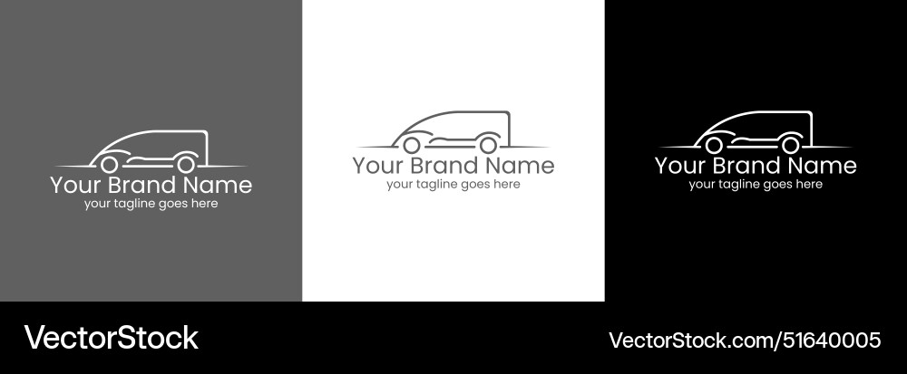 Transport company logo Royalty Free Vector Image