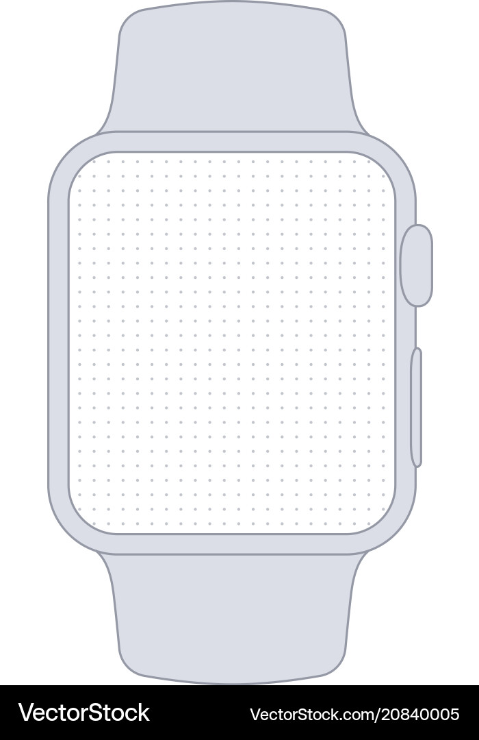 Watch template for prototyping Royalty Free Vector Image