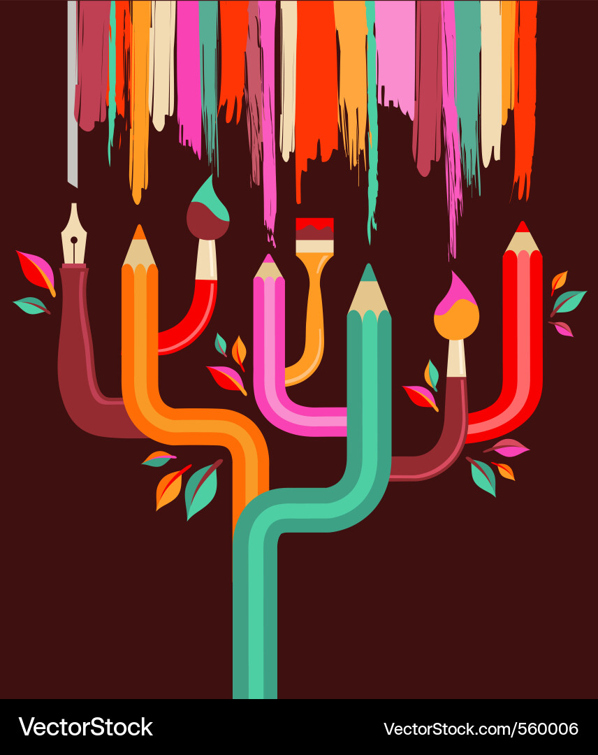 Abstract Tree Growth Royalty Free Vector Image