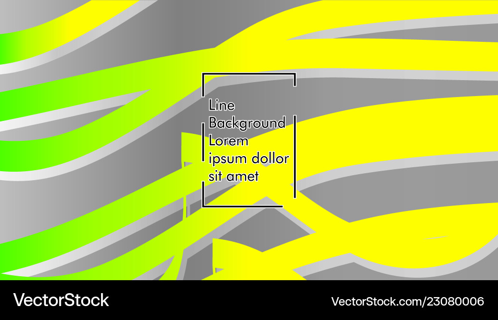Abstract wave background with green and yellow Vector Image