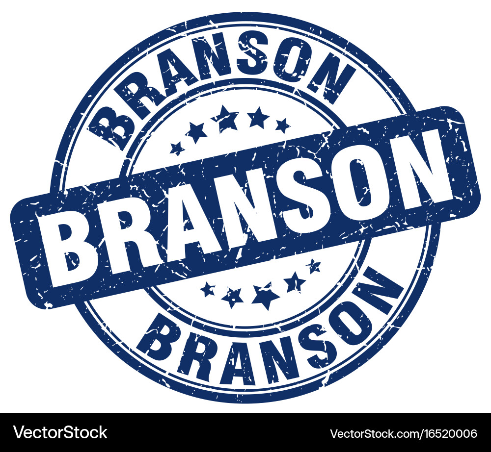 Branson stamp Royalty Free Vector Image - VectorStock