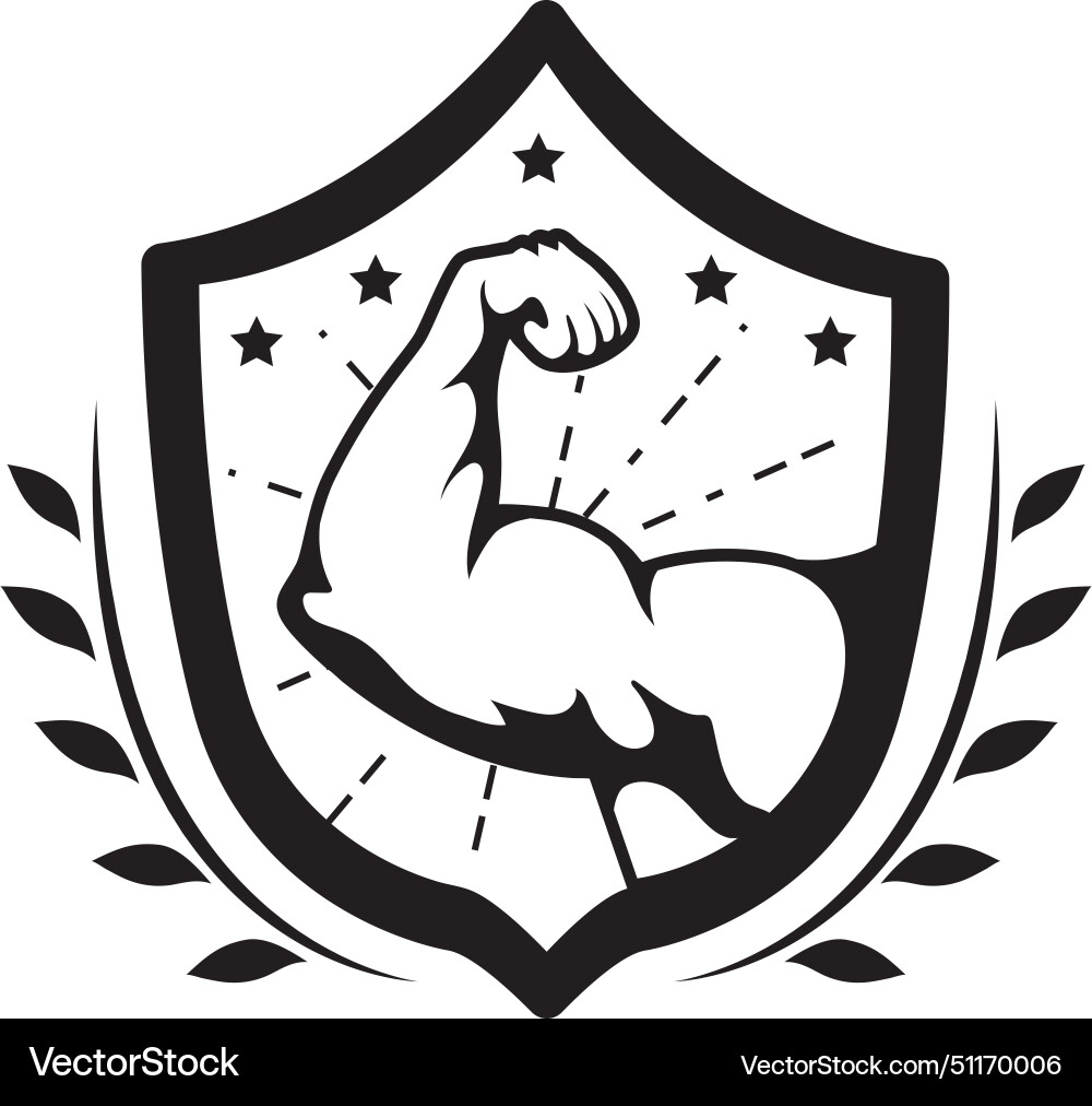 Gym emblem Royalty Free Vector Image - VectorStock