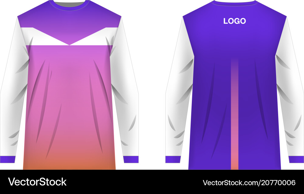 Jersey design sportwear Royalty Free Vector Image