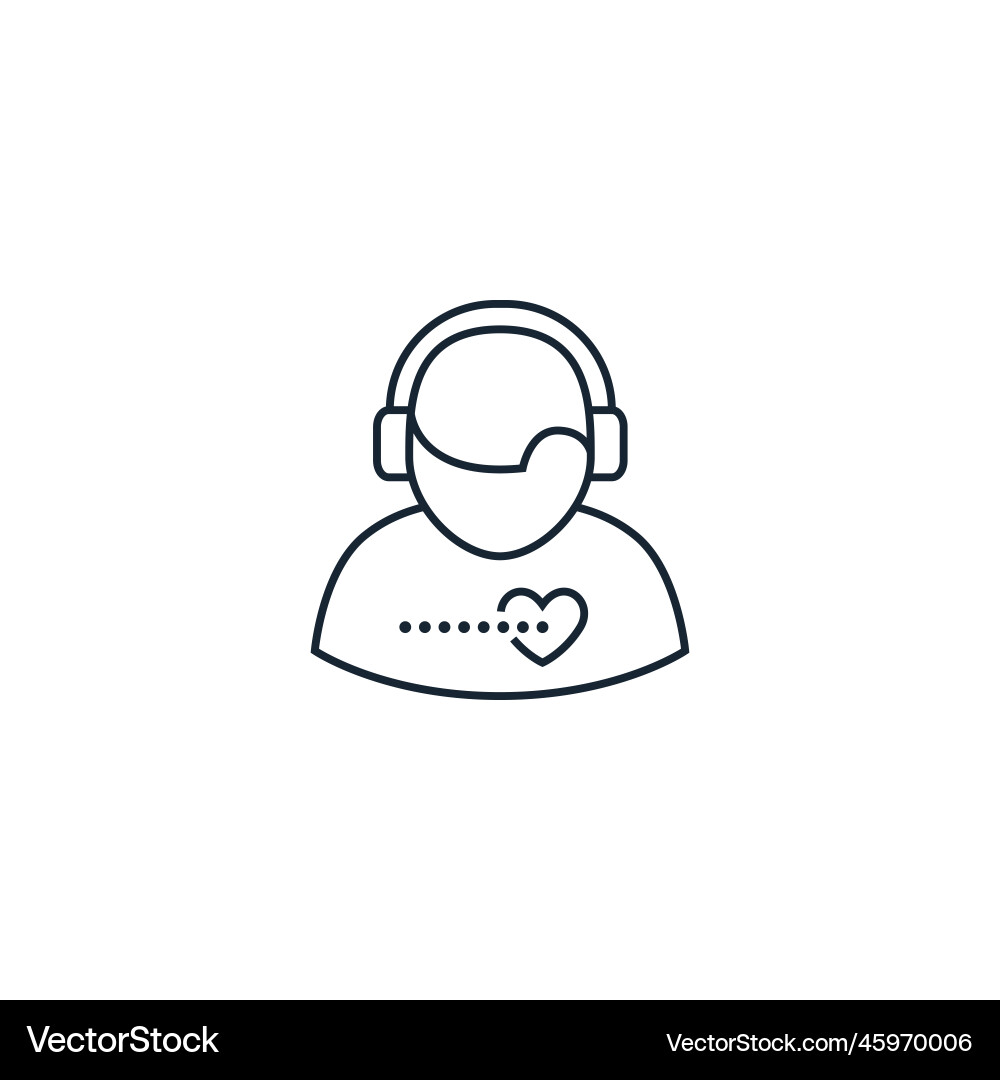 Music lover creative icon from icons Royalty Free Vector
