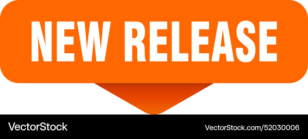 New release sticker sign Royalty Free Vector Image