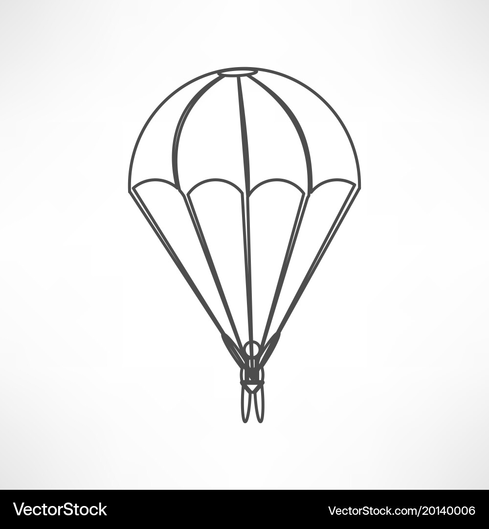 Parachute icon Royalty Free Vector Image - VectorStock