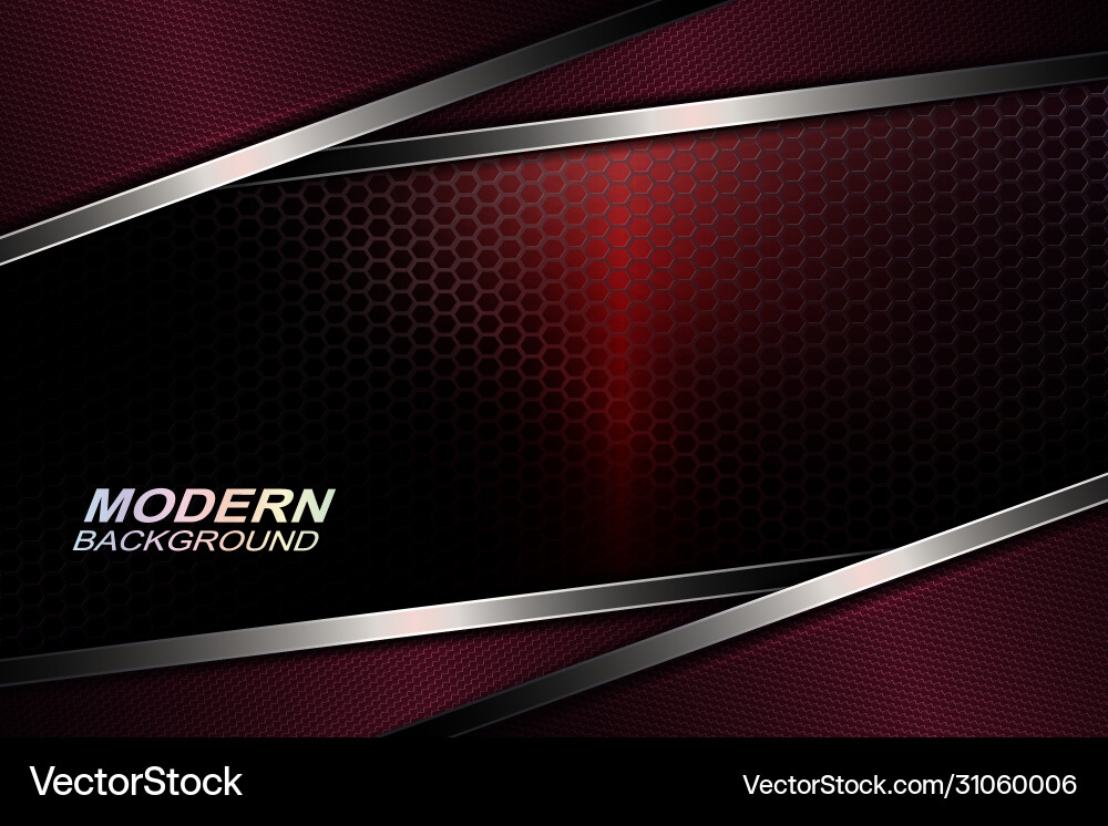 Red dark design with a mesh frame textured Vector Image