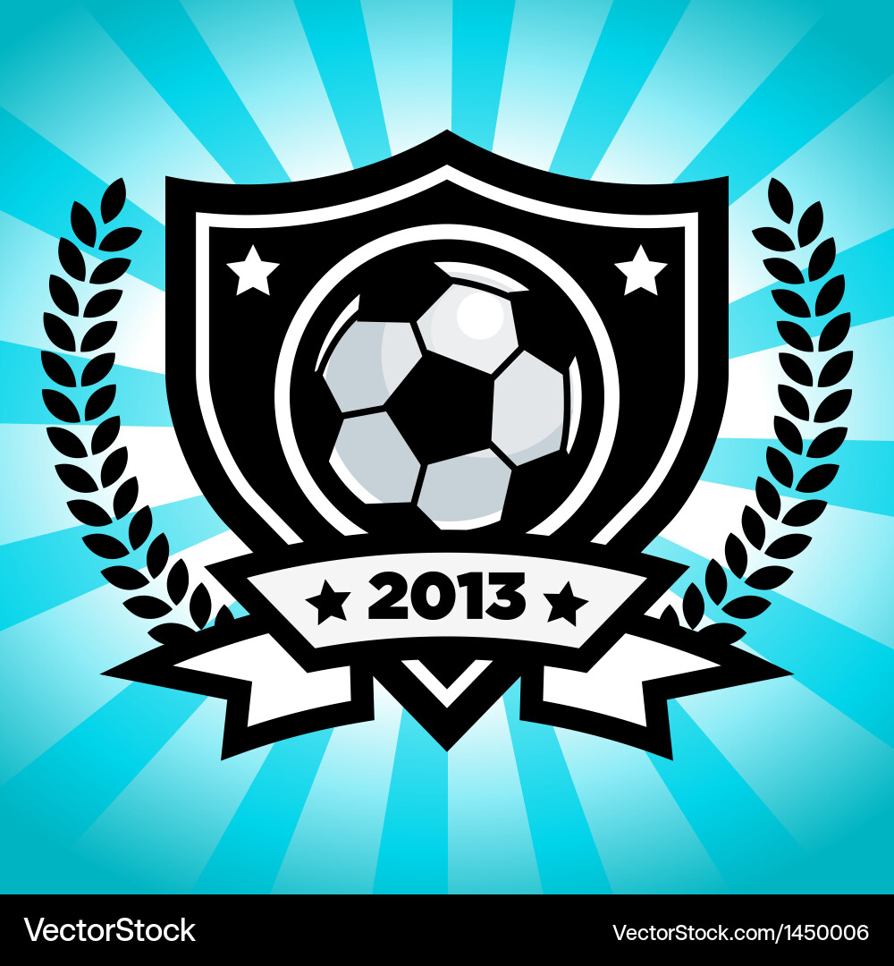 Soccer logo emblem Royalty Free Vector Image - VectorStock