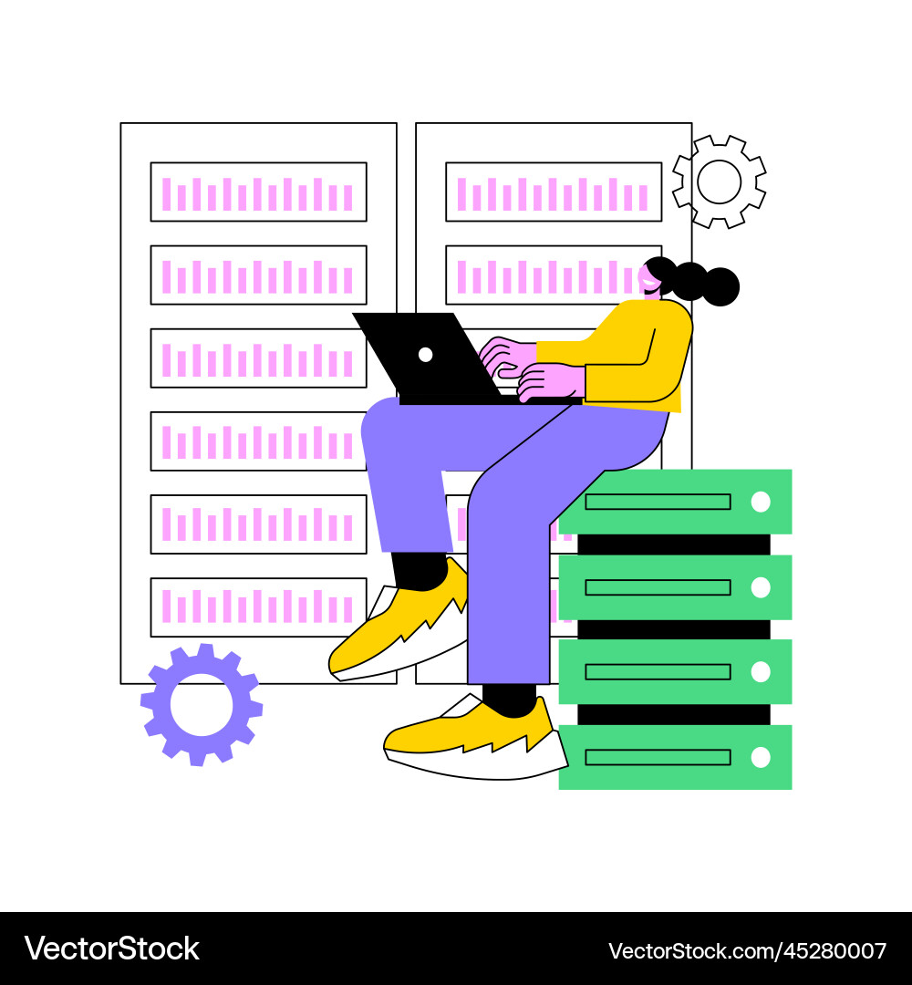 Database abstract concept Royalty Free Vector Image