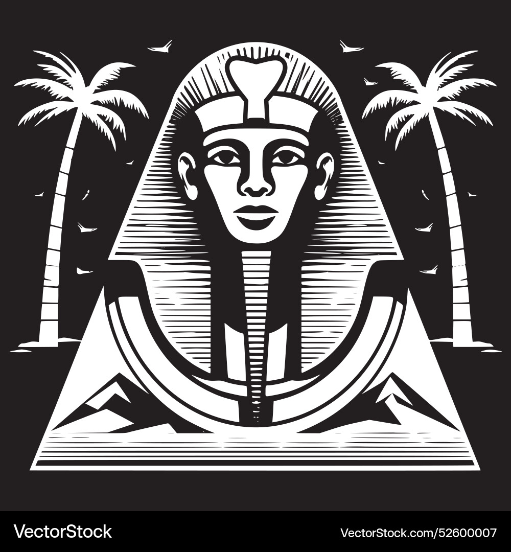 Egypt - minimalist and simple silhouette Vector Image