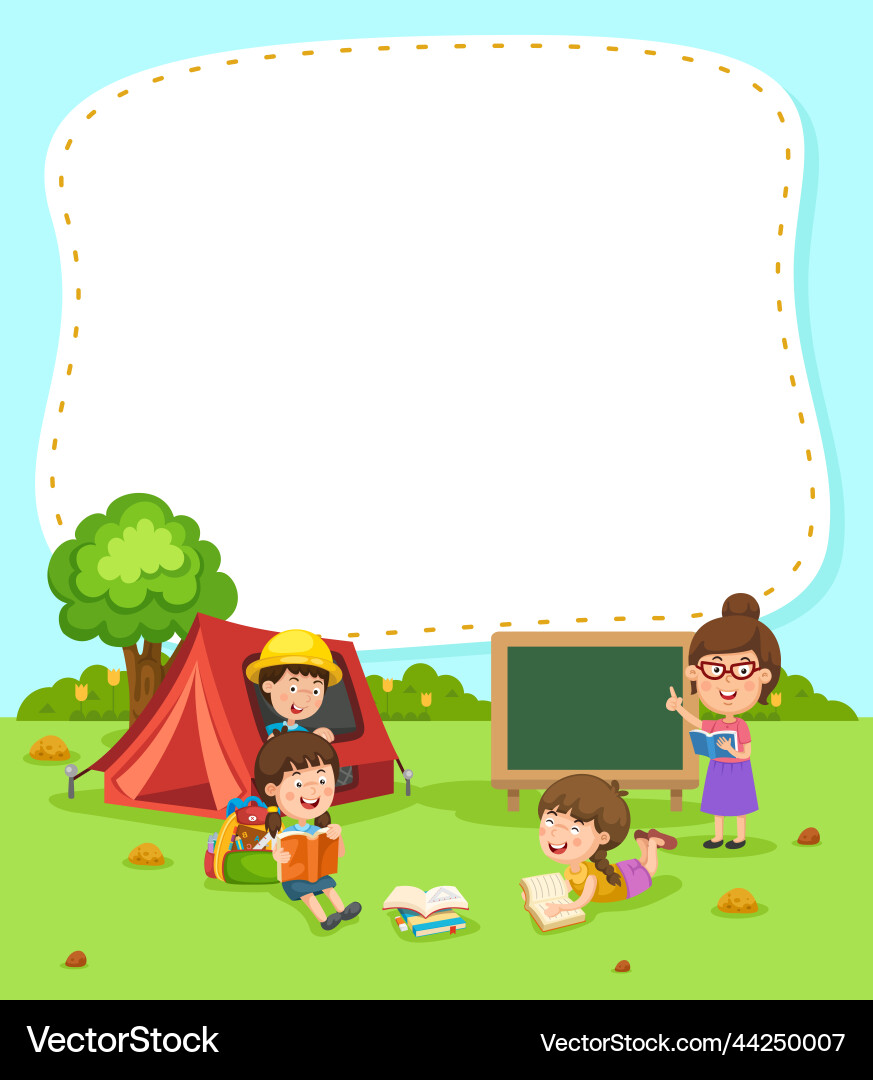 Summer Camp Border Clipart