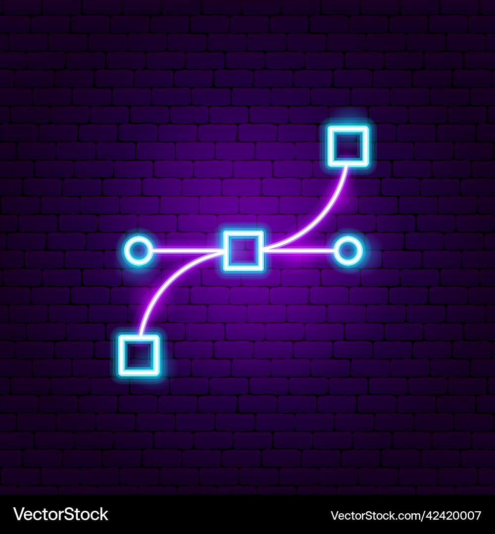 Graphics neon sign Royalty Free Vector Image - VectorStock