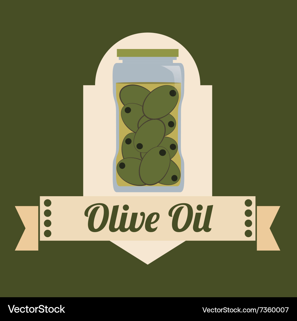 Olive oil design Royalty Free Vector Image - VectorStock