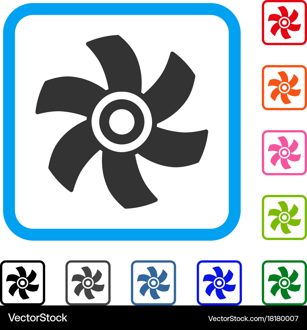 Rotor framed icon Royalty Free Vector Image - VectorStock