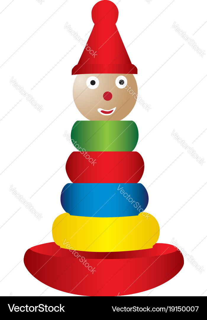 Stacking toy Royalty Free Vector Image - VectorStock