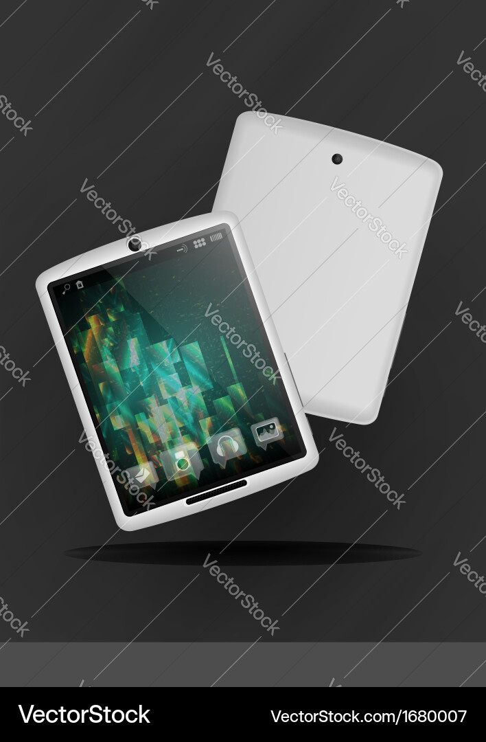 Tablet pc mobile phone Royalty Free Vector Image