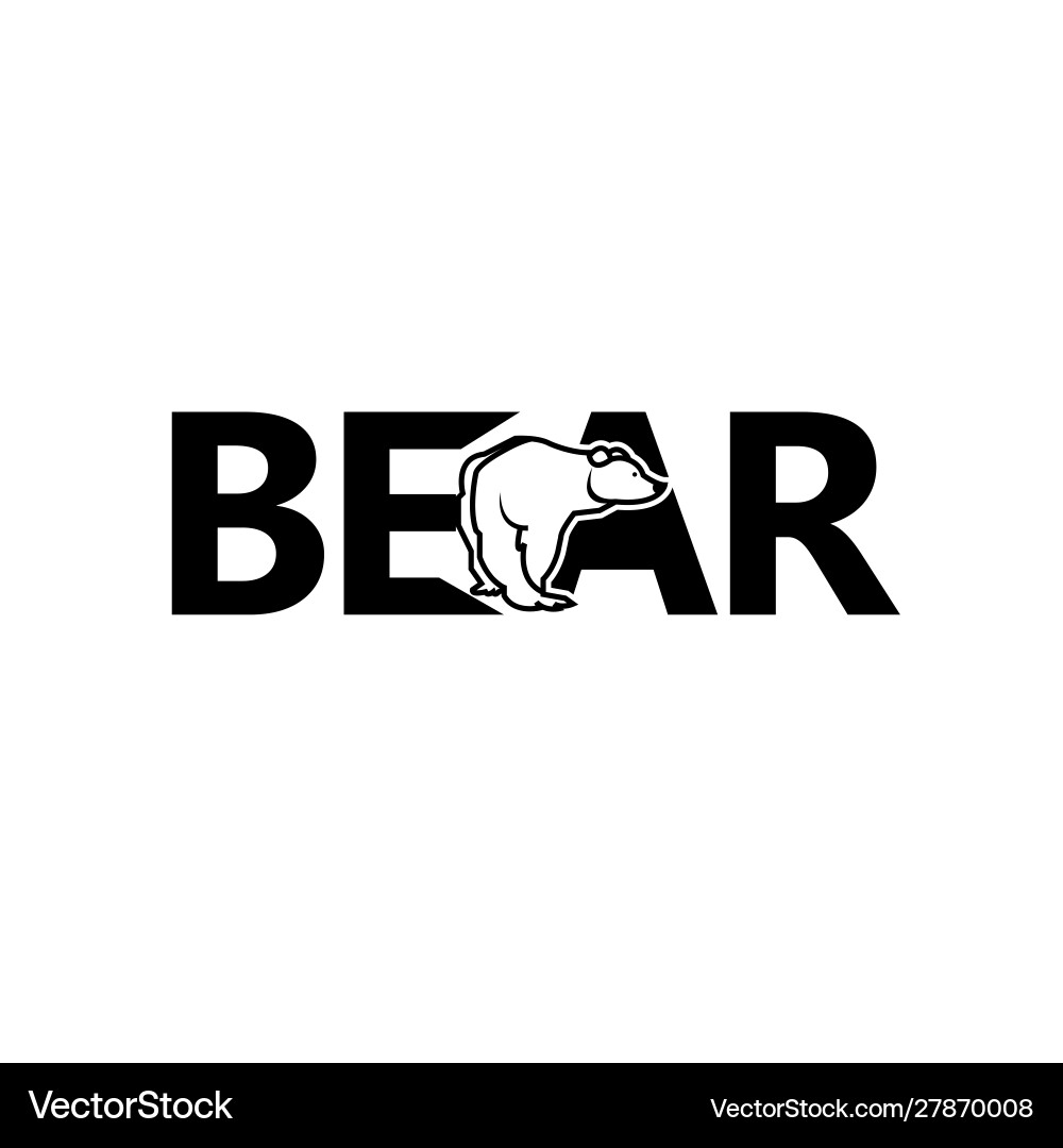 Bear logo icon designs Royalty Free Vector Image