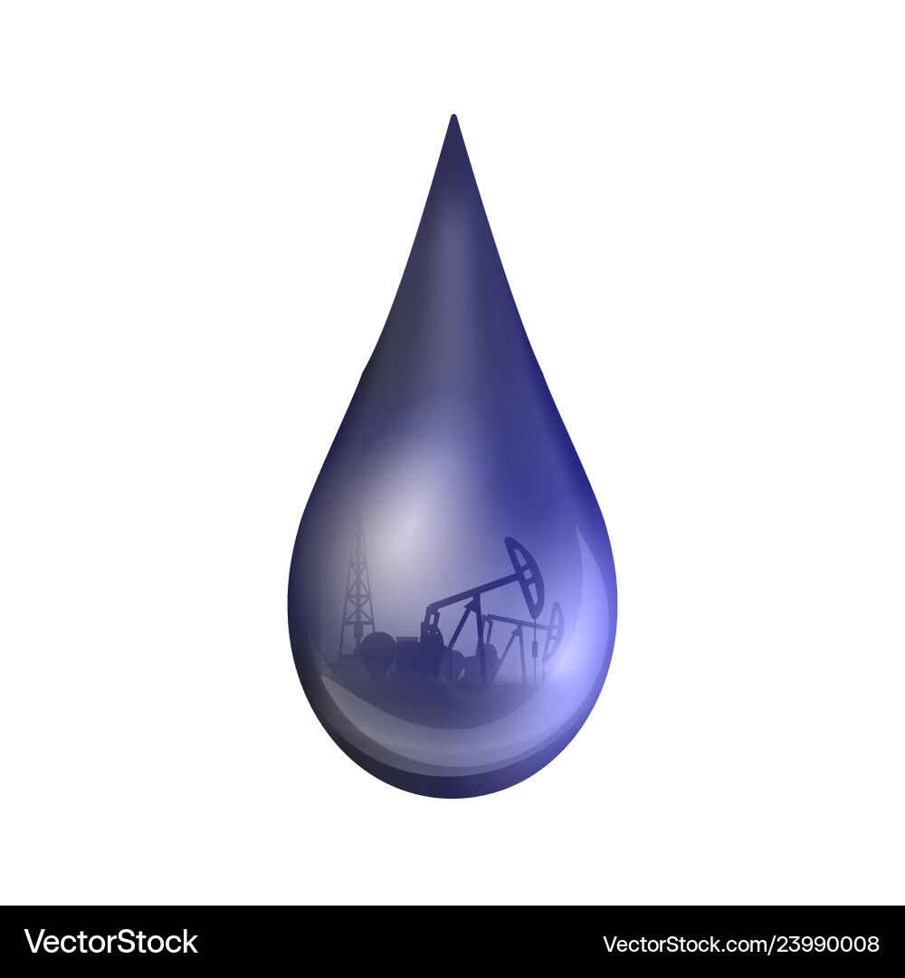 Creative of petroleum drop Royalty Free Vector Image