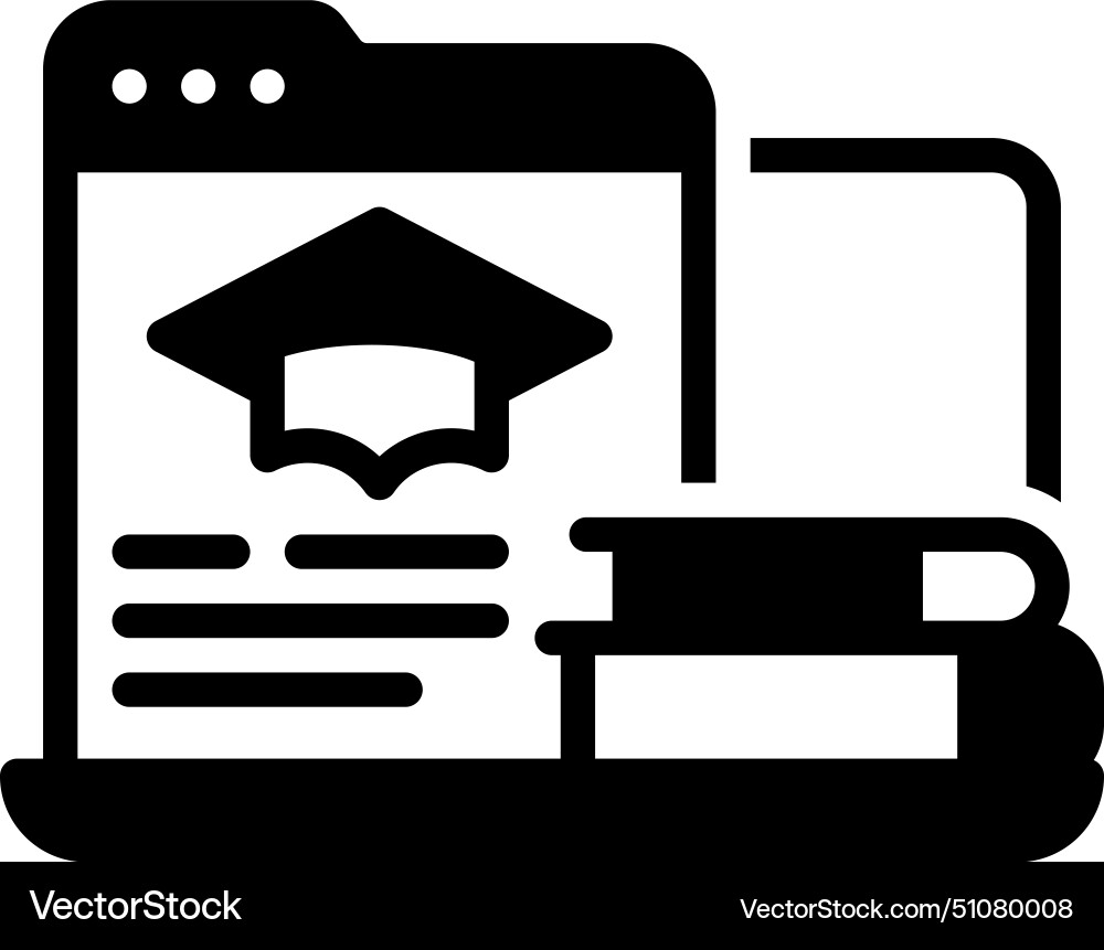 Educational website Royalty Free Vector Image - VectorStock