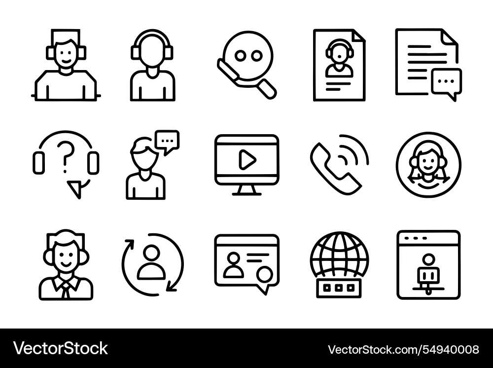 Eference information support assistant customer Vector Image