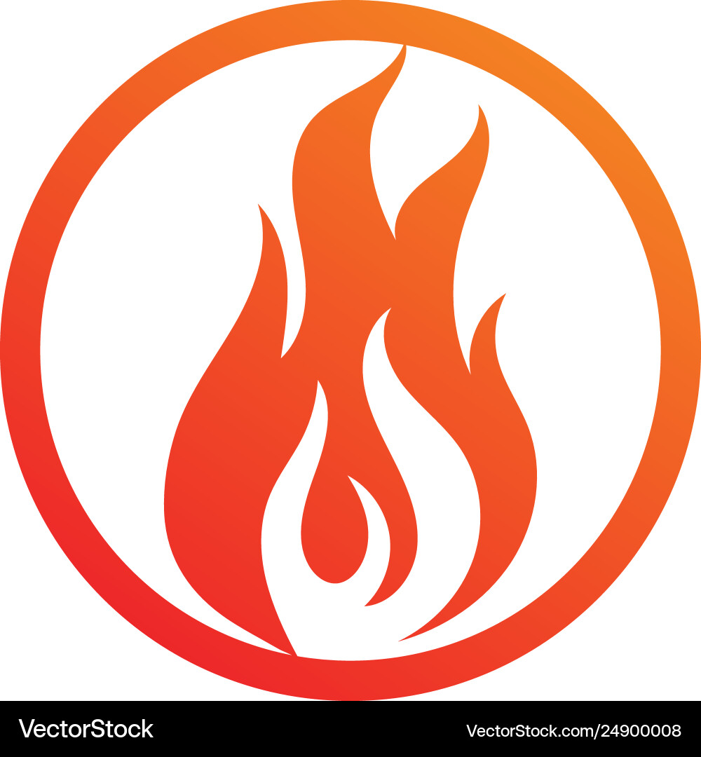 Fire flame design Royalty Free Vector Image - VectorStock