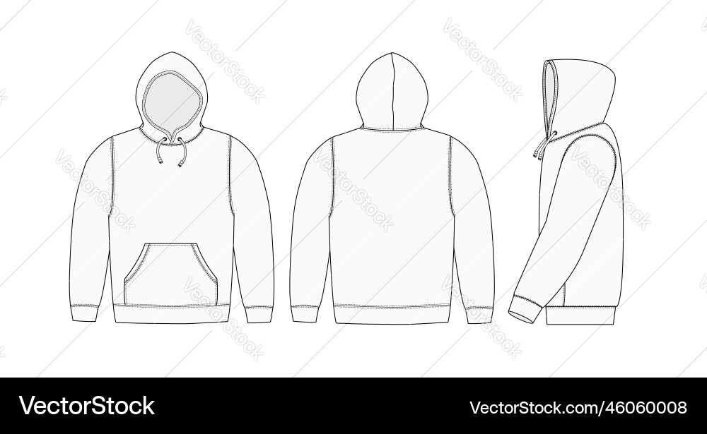 Hoodie hooded sweatshirt Royalty Free Vector Image