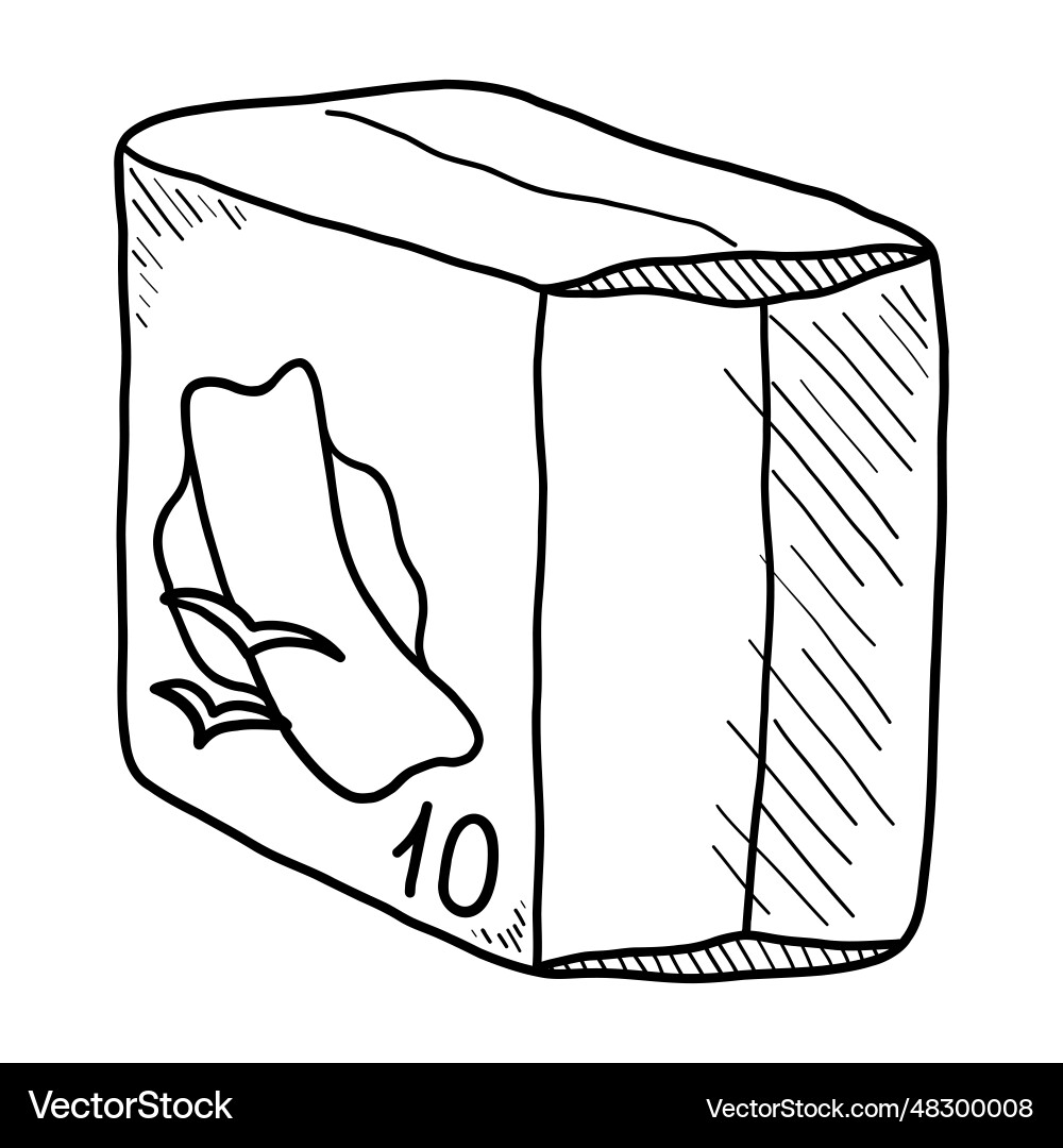 Isolated on a white background doodle Royalty Free Vector