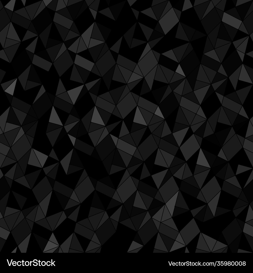 Seamless geometric black background abstract Vector Image