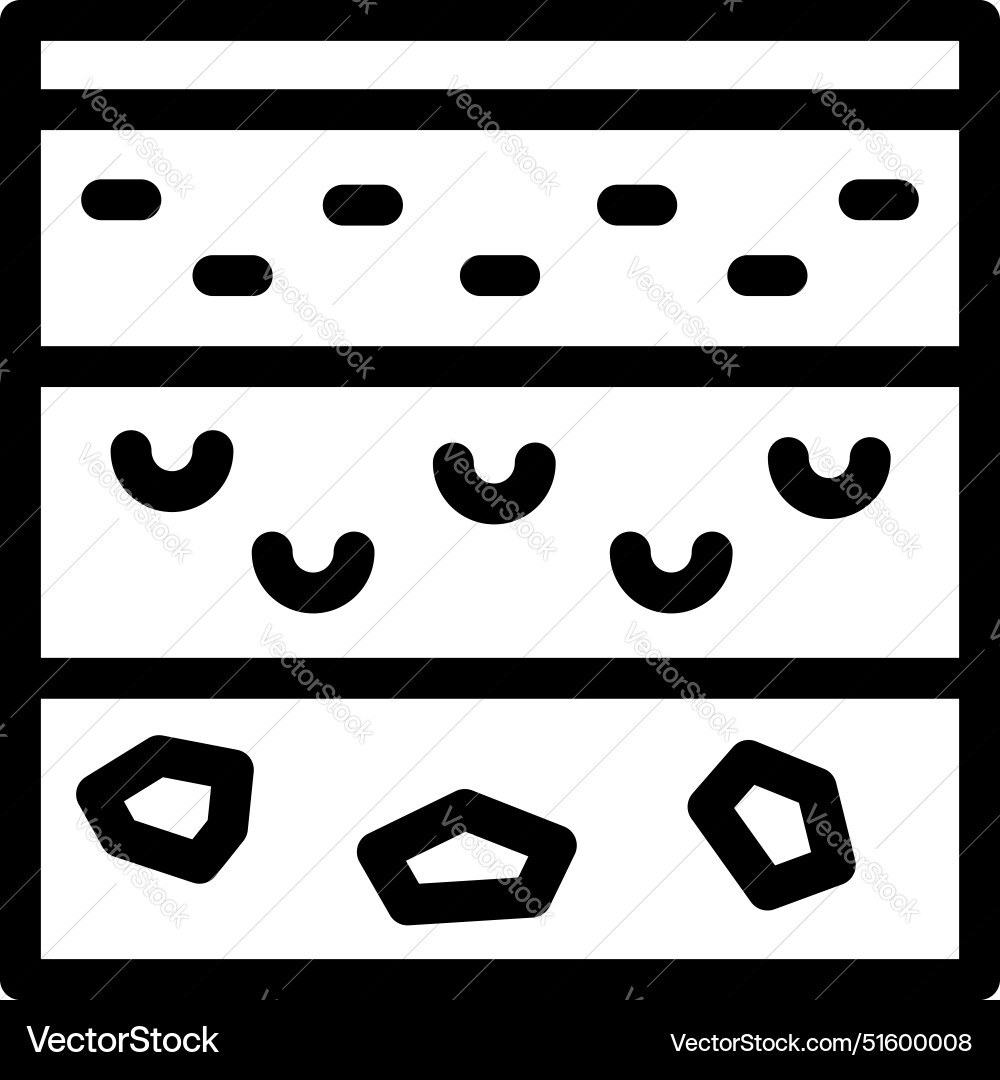 Soil layers cross section showing different Vector Image Soil layers cross section showing different Vector Image