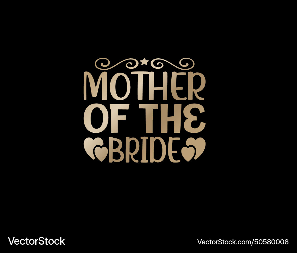 Wedding lettering t-shirt design Royalty Free Vector Image