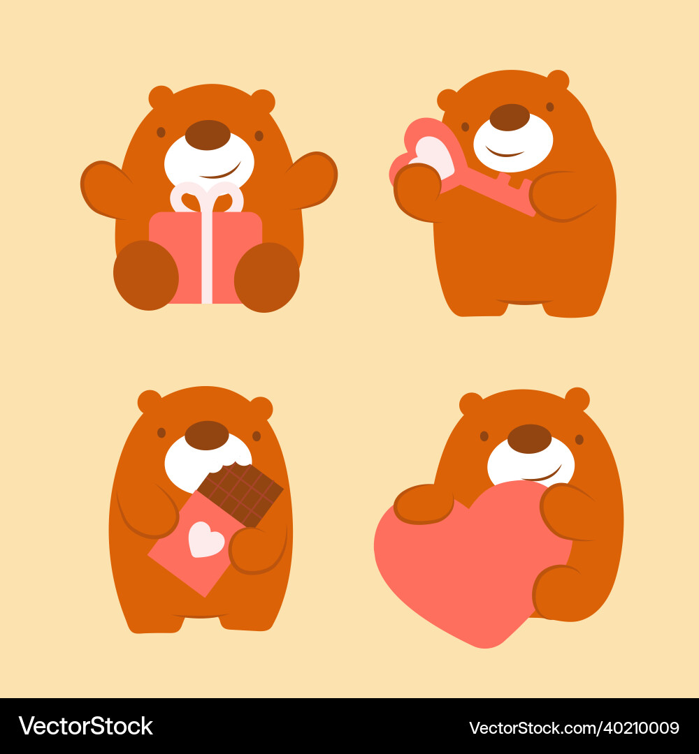 Big isolated hand drawn cartoon character design Vector Image