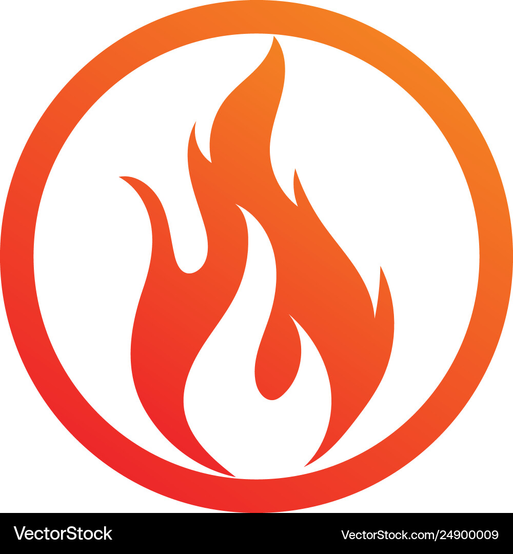 Fire flame design Royalty Free Vector Image - VectorStock