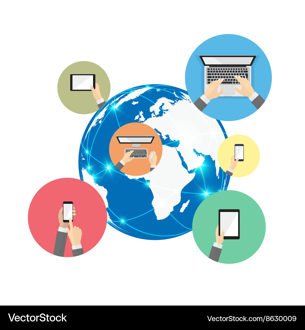 Global communication Royalty Free Vector Image