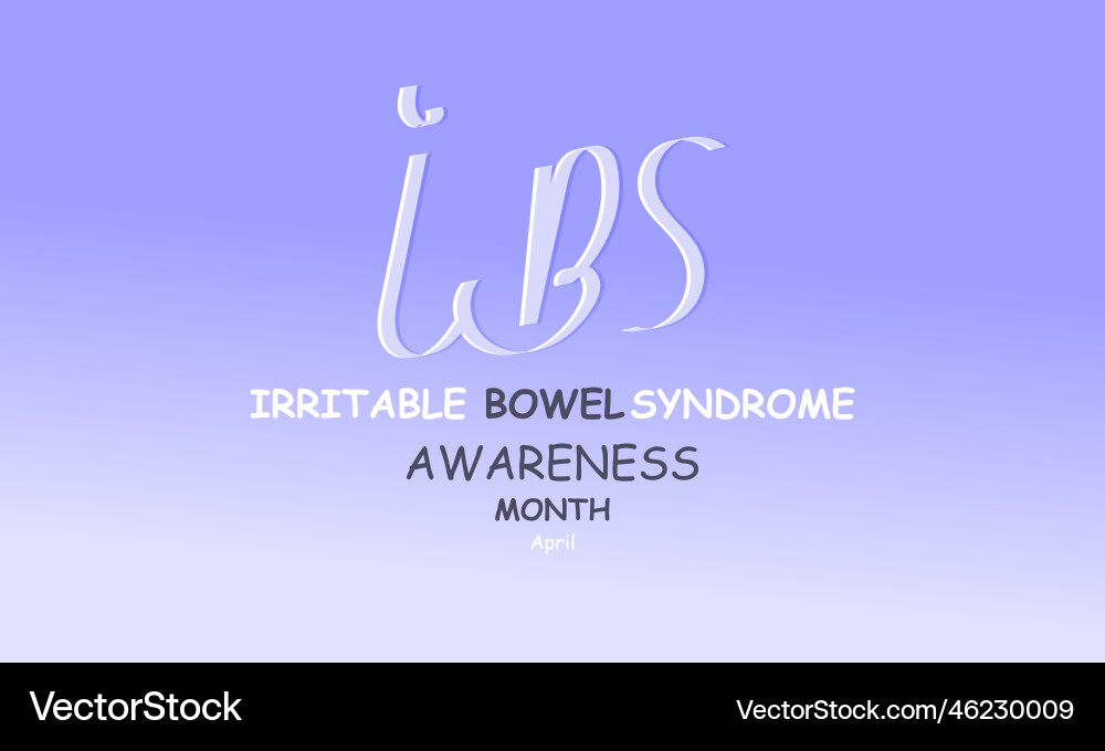 Irritable bowel syndrome ibs awareness month Vector Image