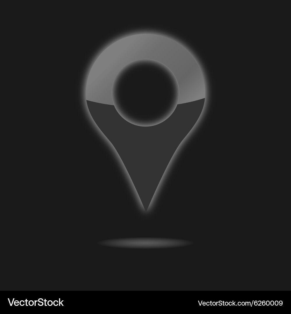 Location pin sign Royalty Free Vector Image - VectorStock