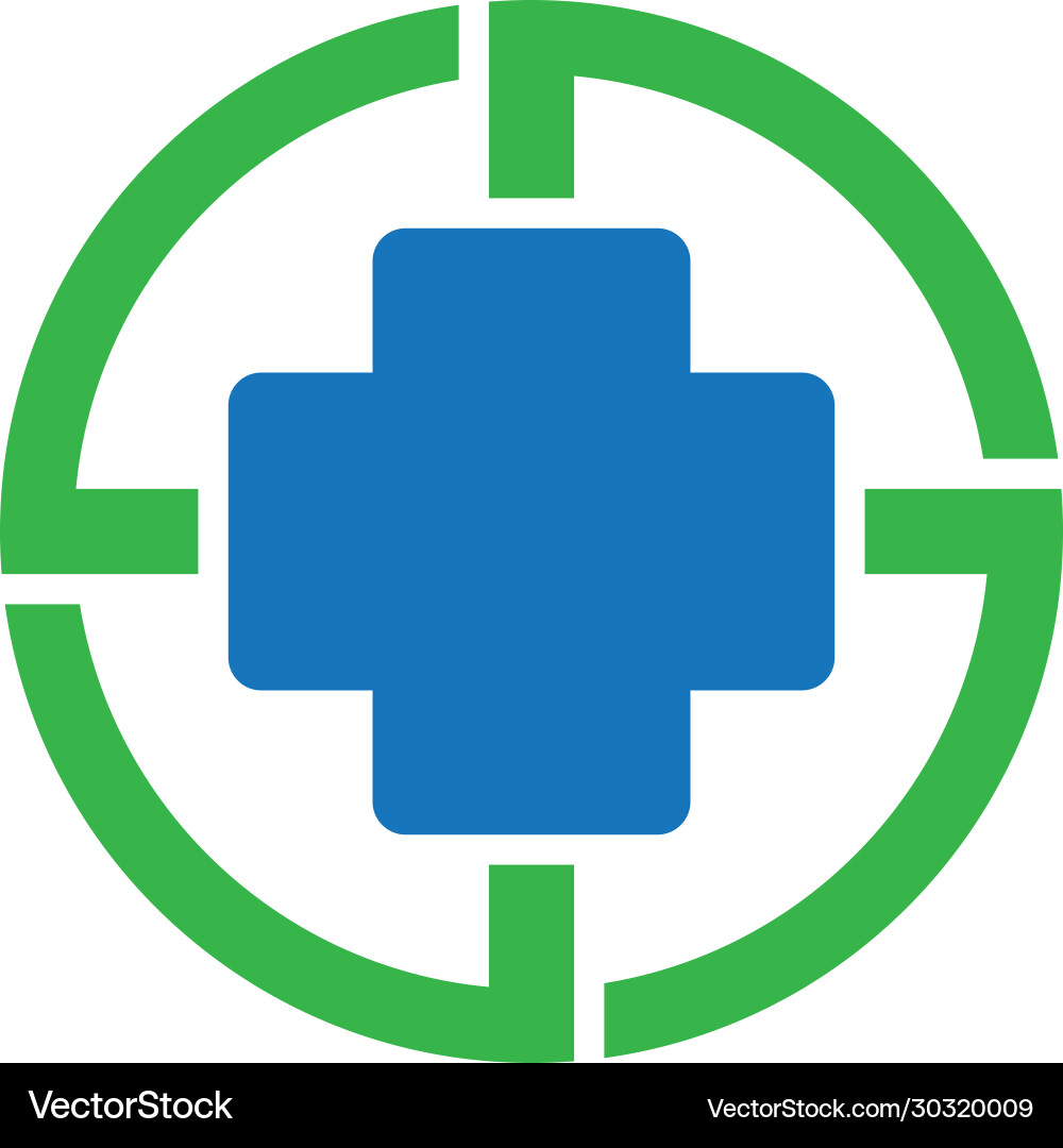 Medical cross icon Royalty Free Vector Image - VectorStock