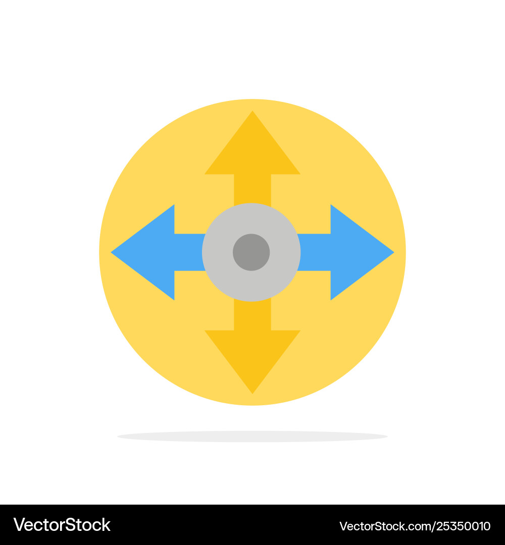 Arrow map location navigation abstract circle Vector Image