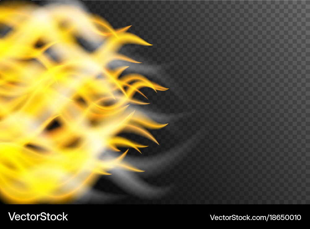 Background design with fire and smoke Royalty Free Vector