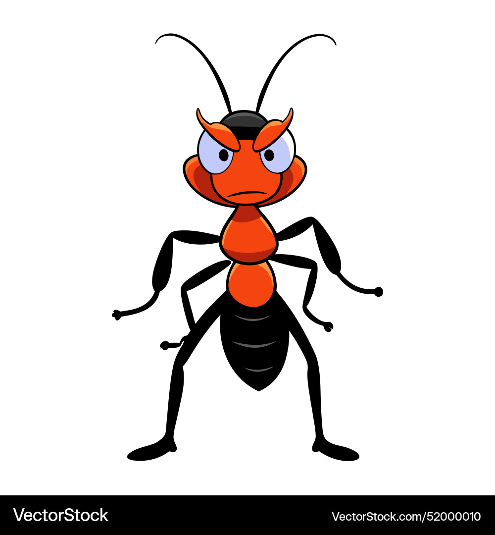 Carpenter ant angry icon Royalty Free Vector Image