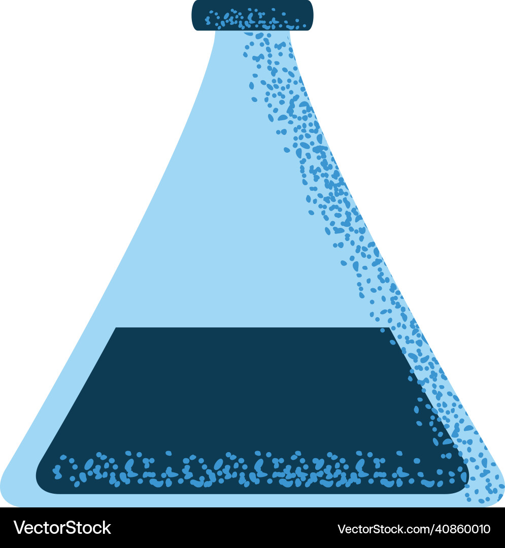 Chemical flask sample Royalty Free Vector Image